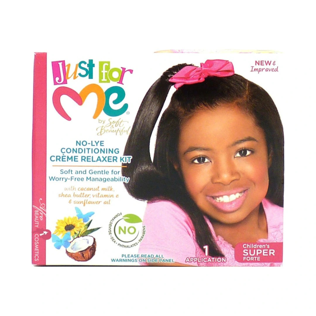 Just For Me No-Lye Creme Relaxer Kit - Super – Supreme Hair & Beauty