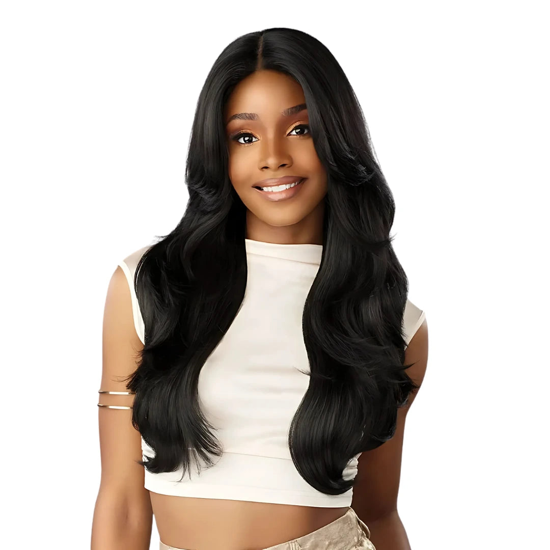Sensationnel Glamzy Elysia V-Part Wig – HD Lace Crown | Sleek Layers & – Supreme Hair & Beauty