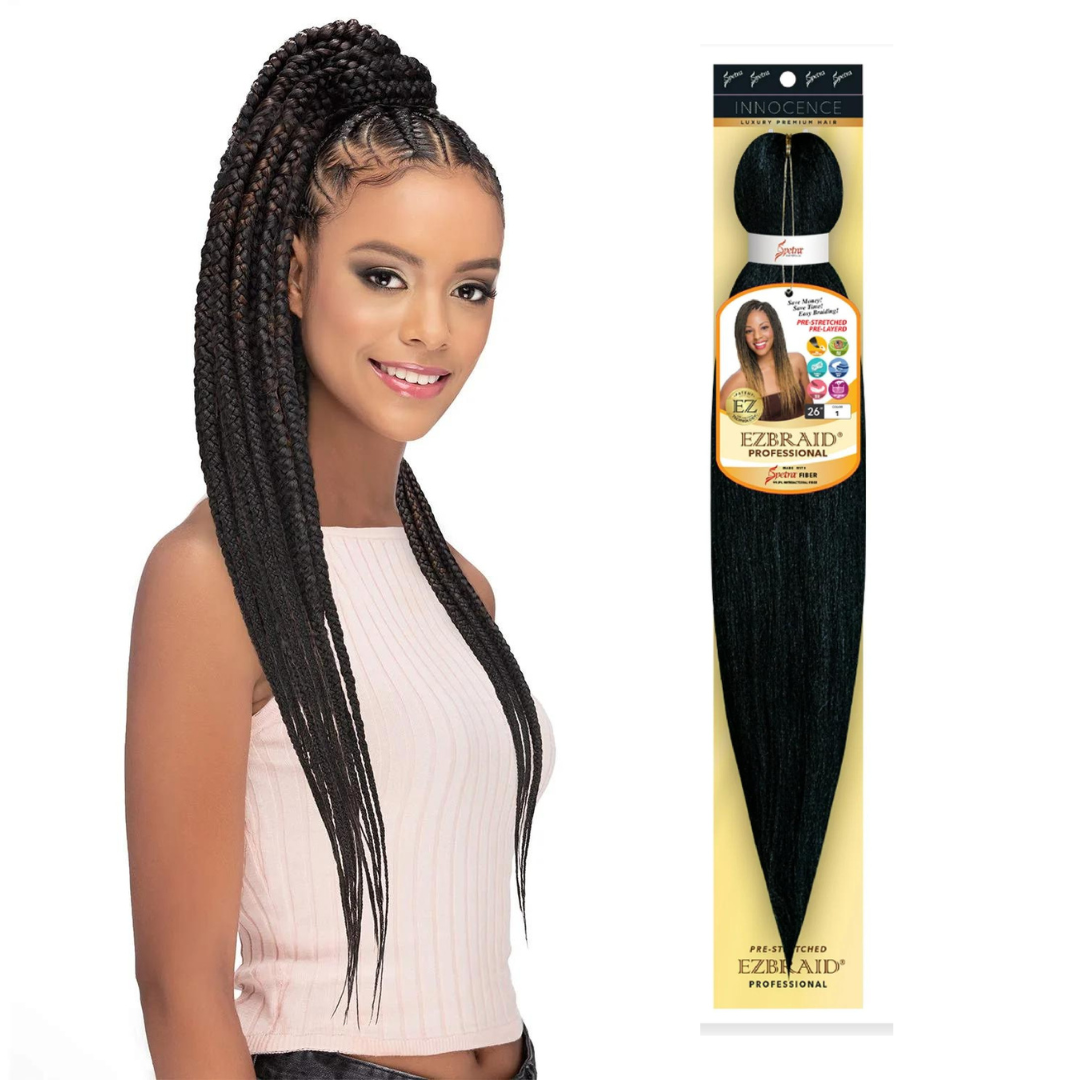 Spetra EZ Braid Pre-Stretched Braiding Hair 1X'S PACK- 26" INCH ...