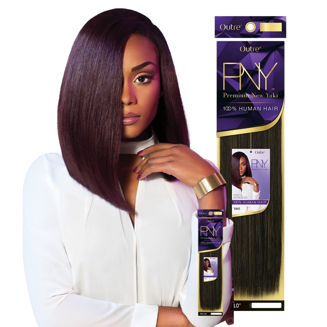 Outre Premium New Yaki 100% Human Hair Track Hair | Supreme Beauty ...