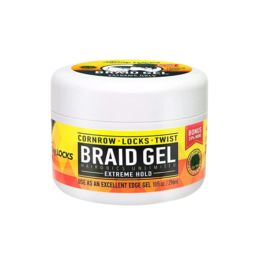 AllDay Locks Braid Gel – Extreme Hold Styling Gel – Choose Size ...