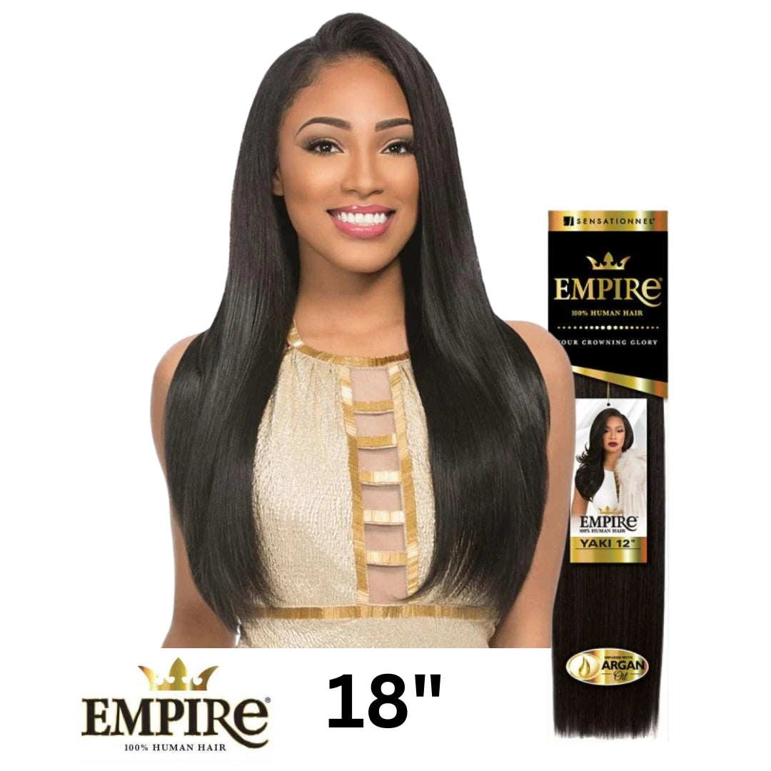 Sensationnel Empire 100% Human Hair Yaki Weave - 18" | Supreme Beauty ...