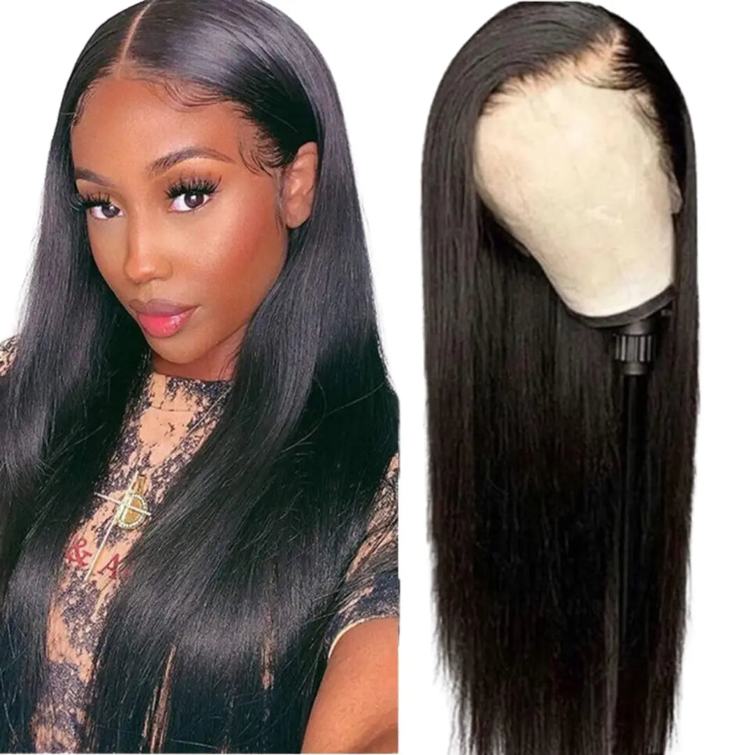 100% Human Hair Frontal Free Part Wig- Straight | Supreme Beauty ...