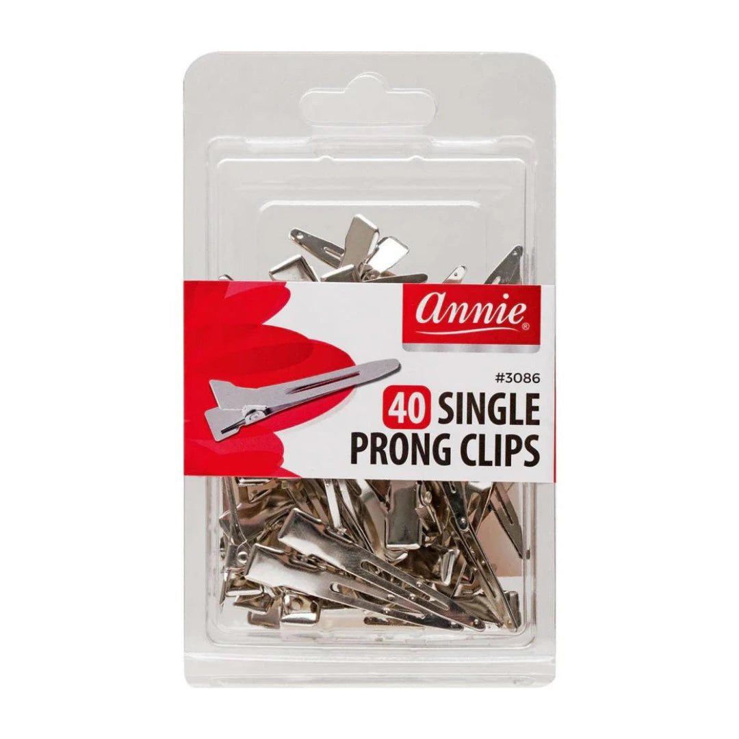 Annie Single Prong Clips - 40 Ct | Supreme Beauty – Supreme Hair & Beauty
