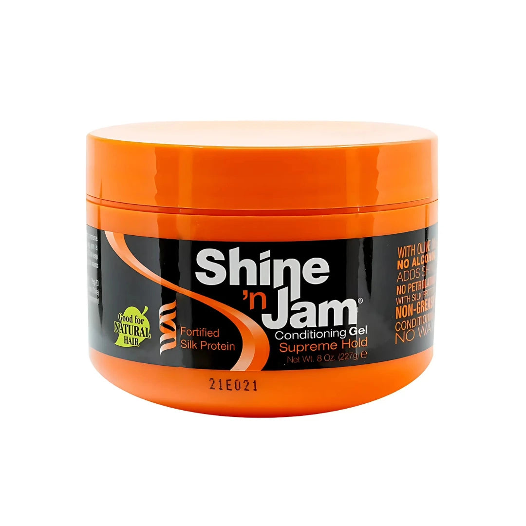 Ampro Shine 'N Jam Supreme Hold - 8 oz – Supreme Hair & Beauty