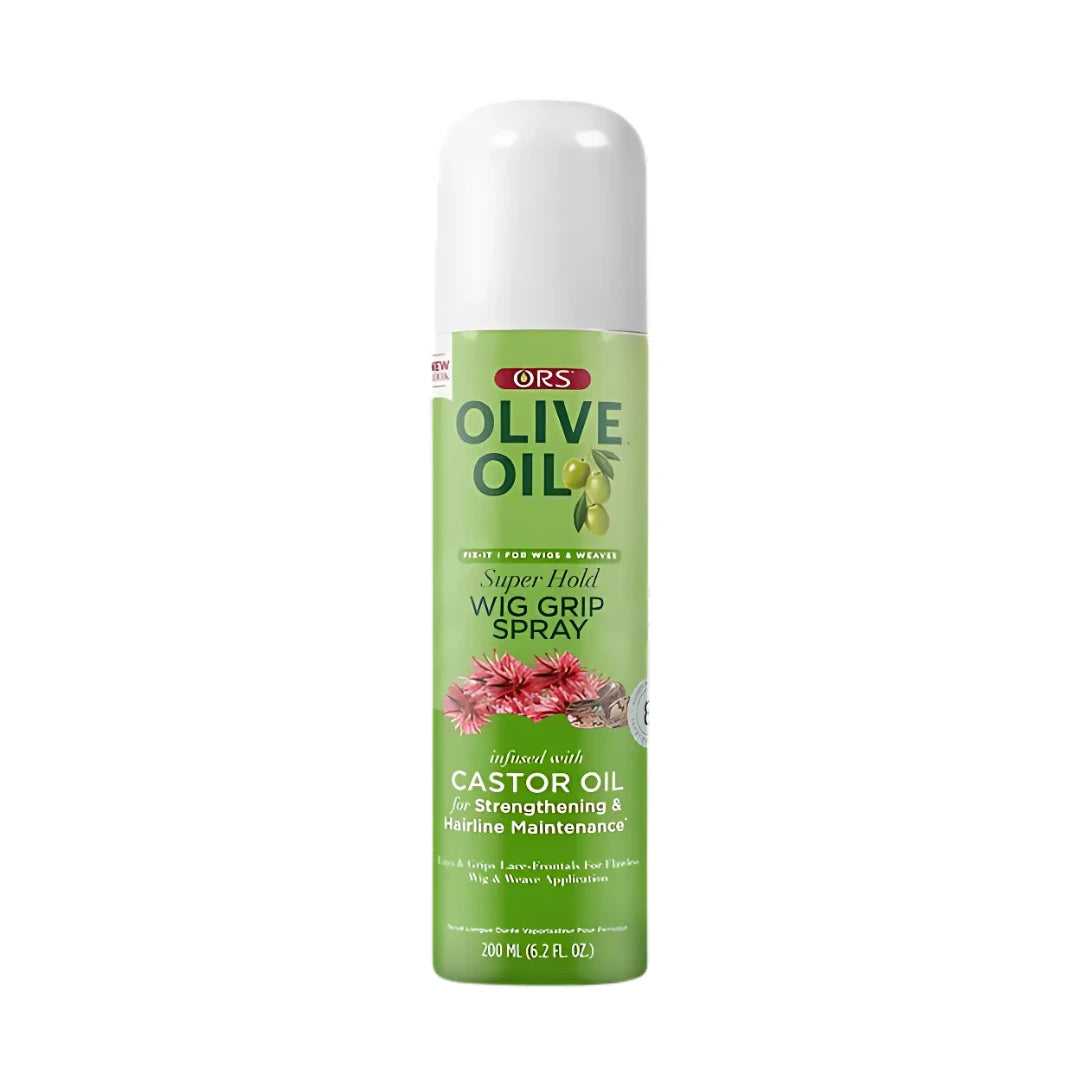 ORS Olive Oil Super Hold Wig Grip Spray infused with Castor Oil - 6.2 ...