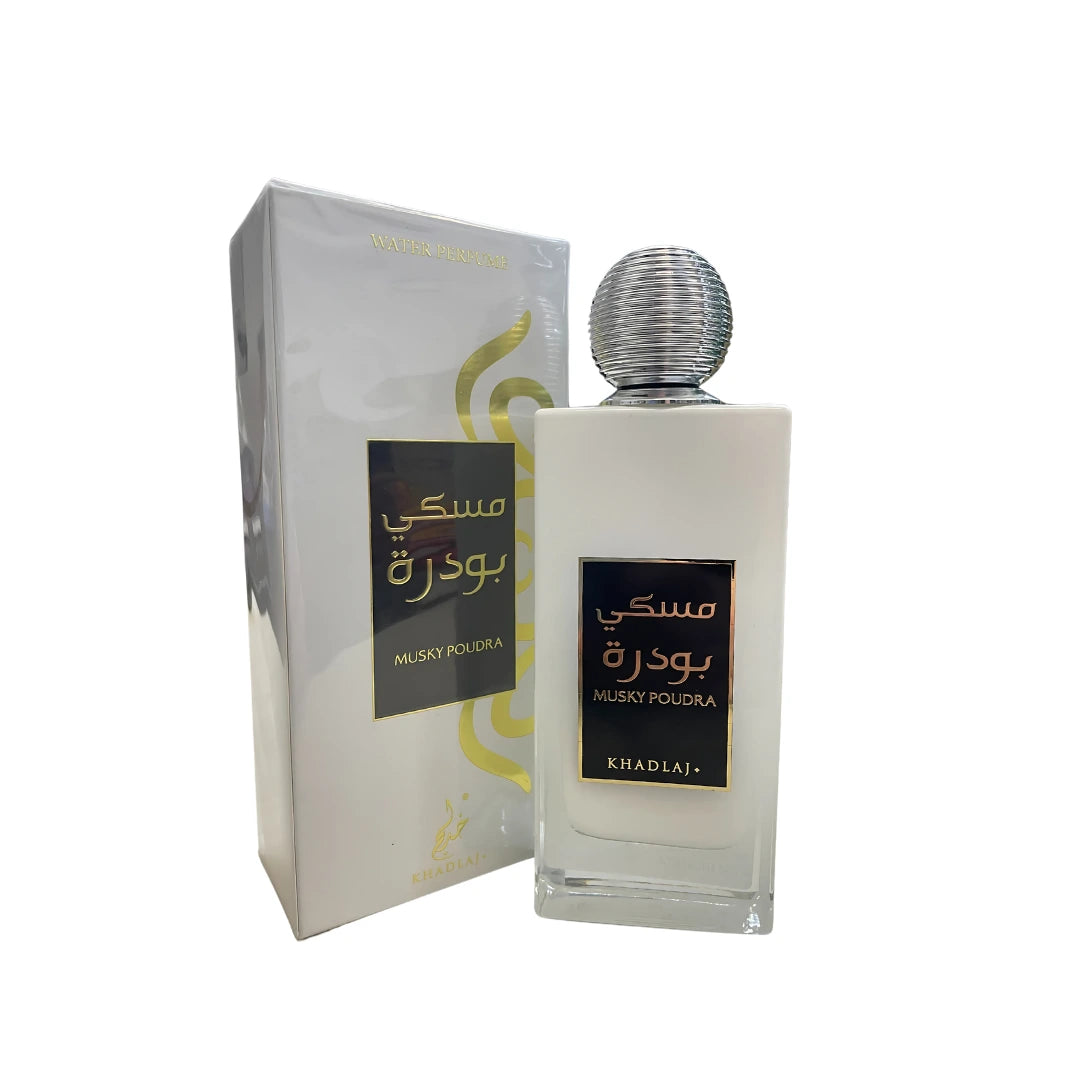 Khadlaj Musky Poudra Perfume – Water-Based Powdery Musk Scent | 3.4 oz ...