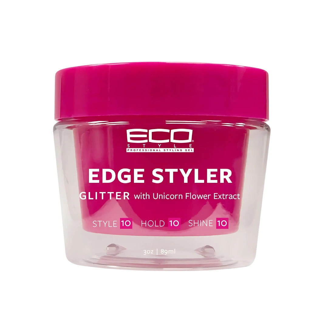 ECO Edge Styler Glitter Edge Control Hair Gel with Unicorn Extract - 3 ...