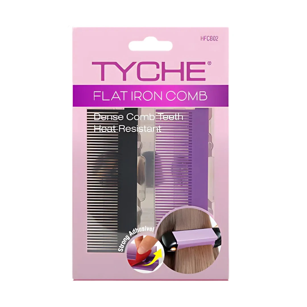 Tyche Flat Iron Comb Attachment – Detangling & Frizz-Control Tool ...