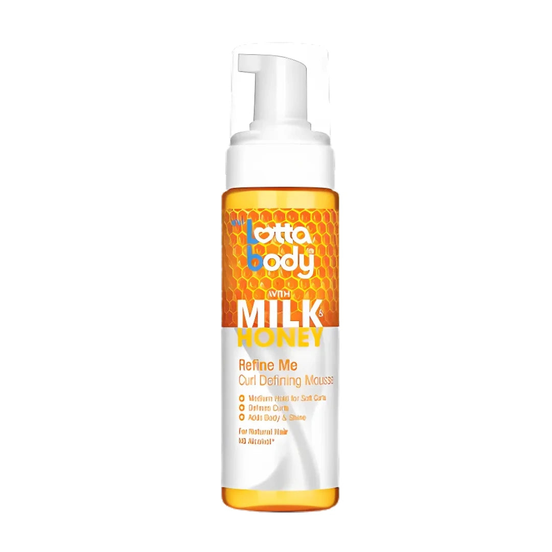Lottabody Milk & Honey Curl Defining Mousse – Frizz Control & Shine 7 ...