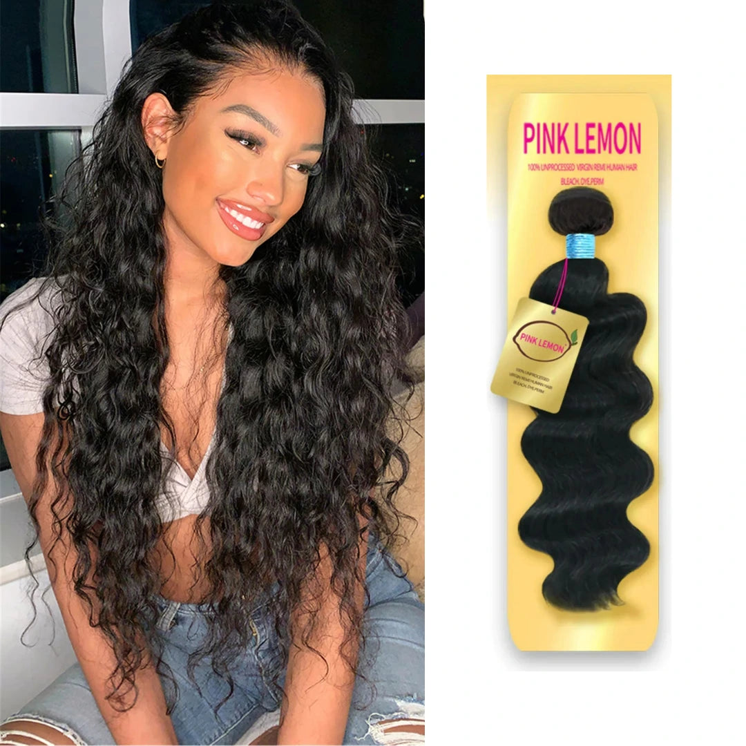 Pink Lemon 13A 100% Unprocessed Virgin Human Hair Bundles - Loose Wave ...