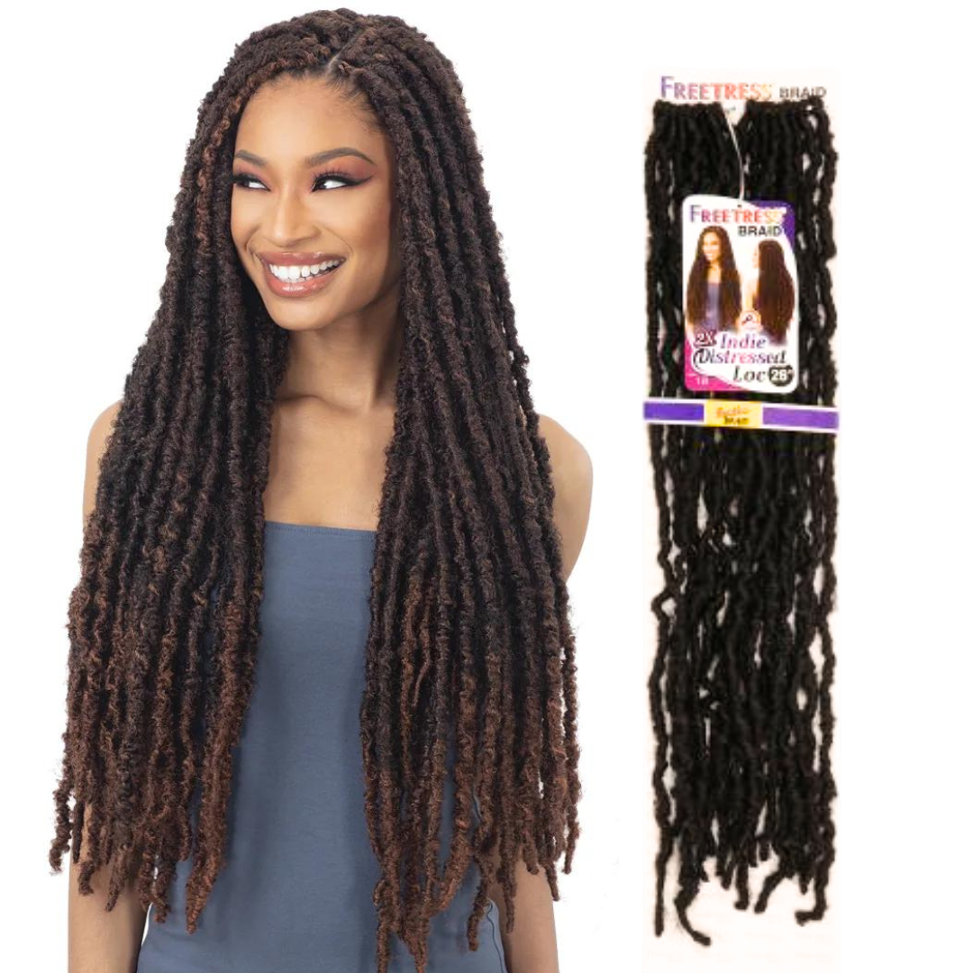 Shake 'N Go 2X's Indie Extra Long Distressed Locs- 26" – Supreme Hair ...