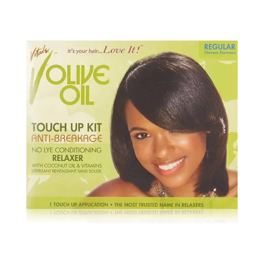 Vitale Olive Oil Touch-Up Anti-Breakage No-Lye Conditioning Relaxer Ki ...