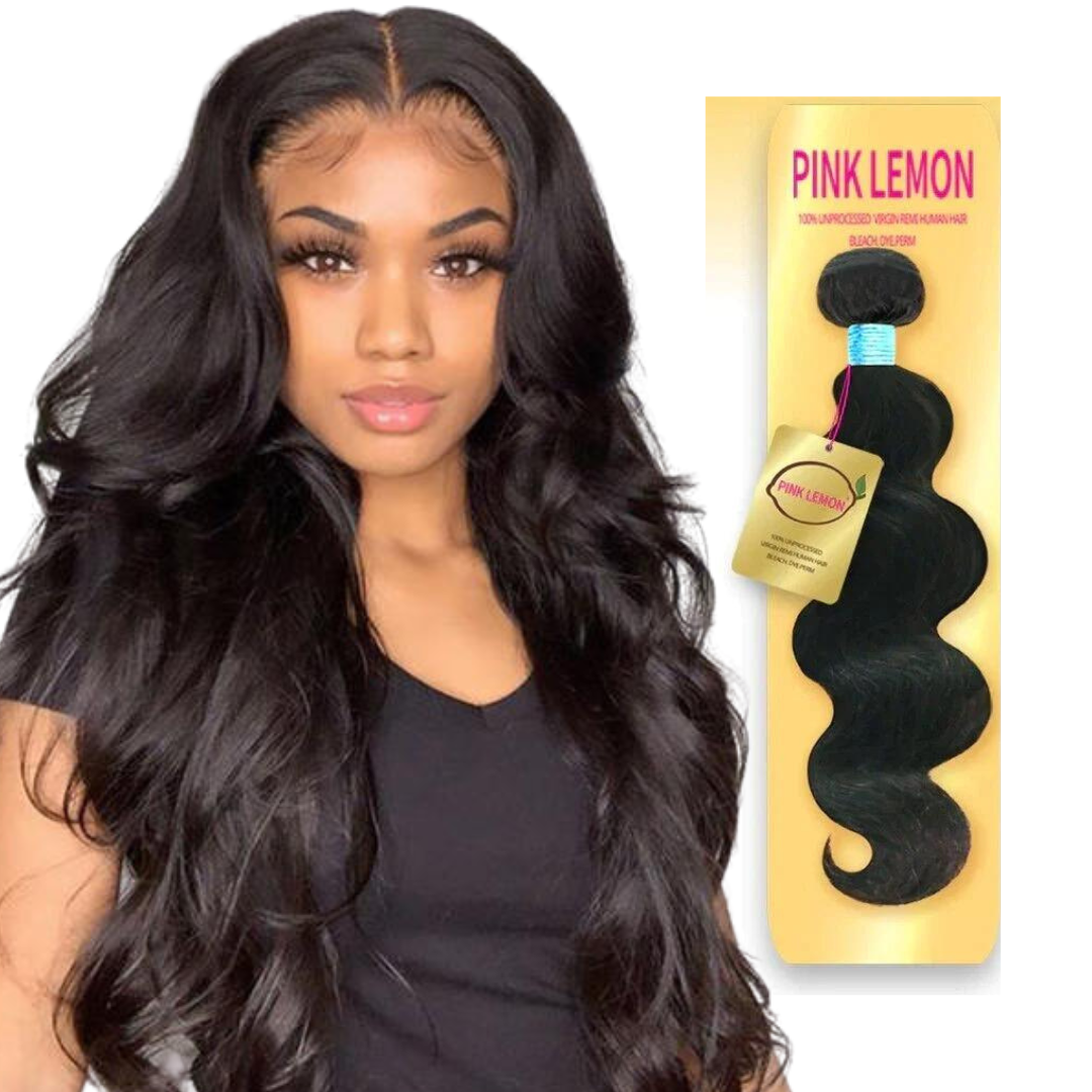 Pink Lemon 13A 100% Unprocessed Virgin Human Hair Bundles - Body Wave ...