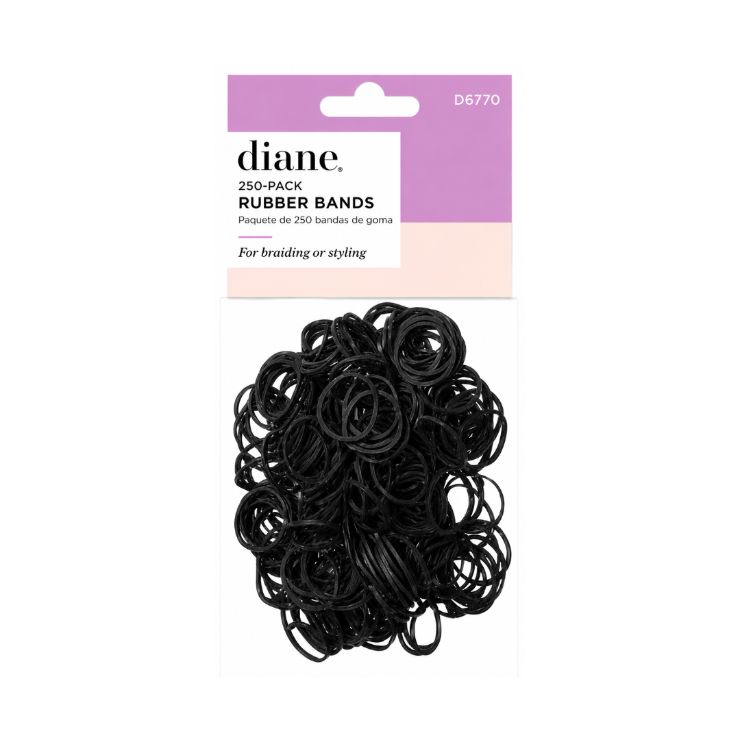 Diane Black Rubber Band Packs – Choose Count – Supreme Hair & Beauty