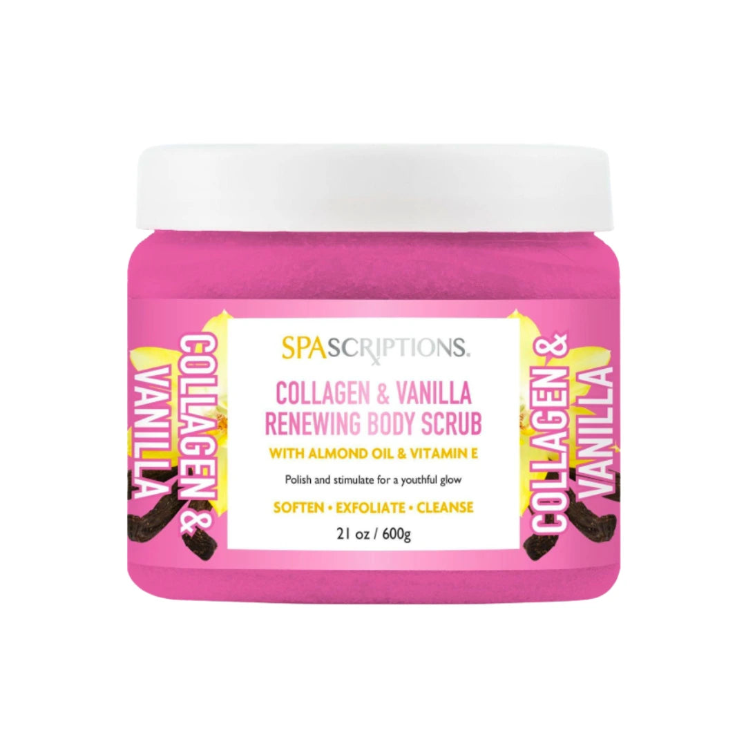 Spascriptions Collagen & Vanilla Body Scrub | Almond Oil & Vitamin E ...