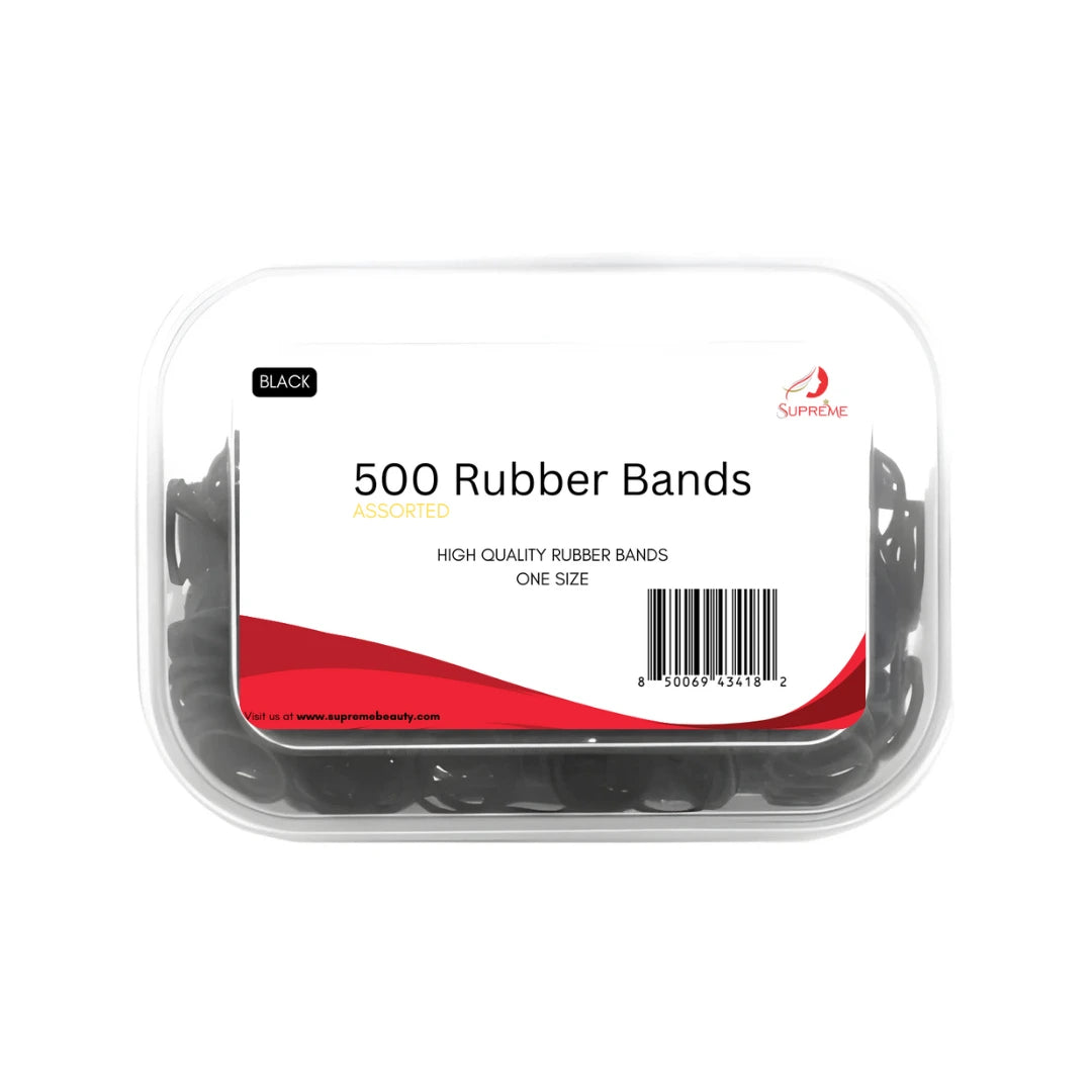Supreme Beauty Assorted Rubber Bands – 500 Count Hair Styling Pack ...
