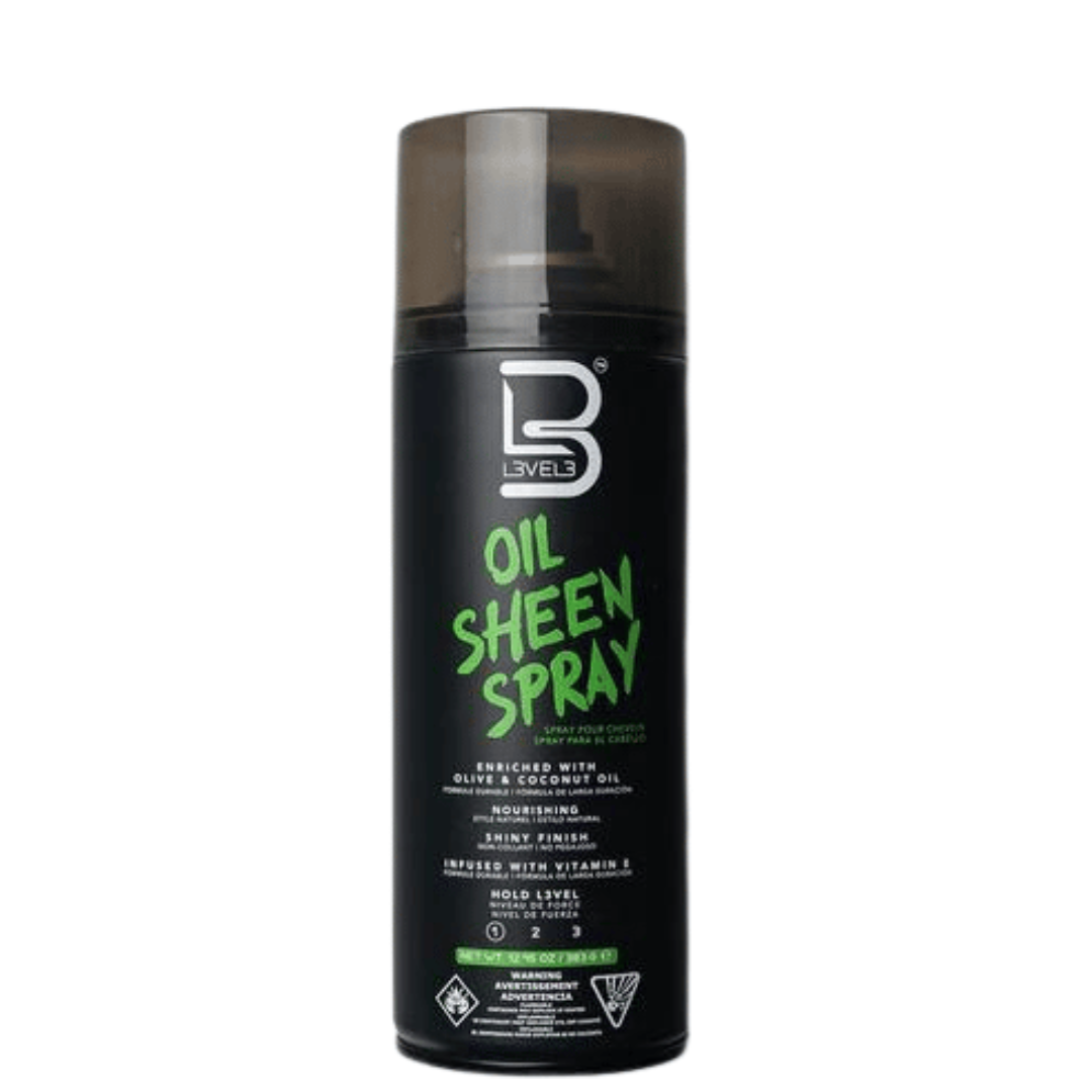 LEVEL3 MEN'S OIL SHEEN SPRAY- 12.95OZ – Supreme Hair & Beauty