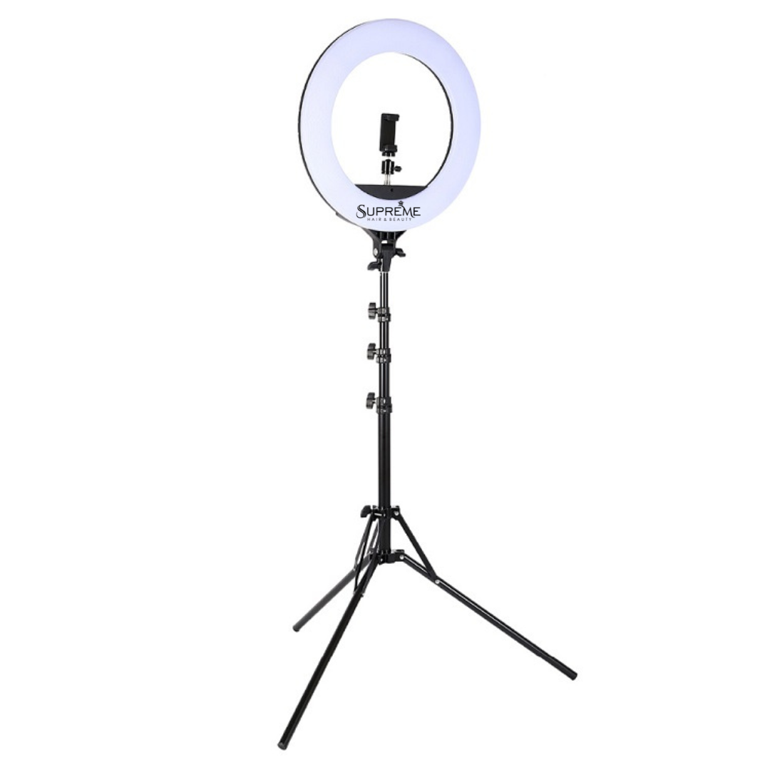 SUPREME LED 18" RING LIGHT WITH TRIPOD – Supreme Hair & Beauty