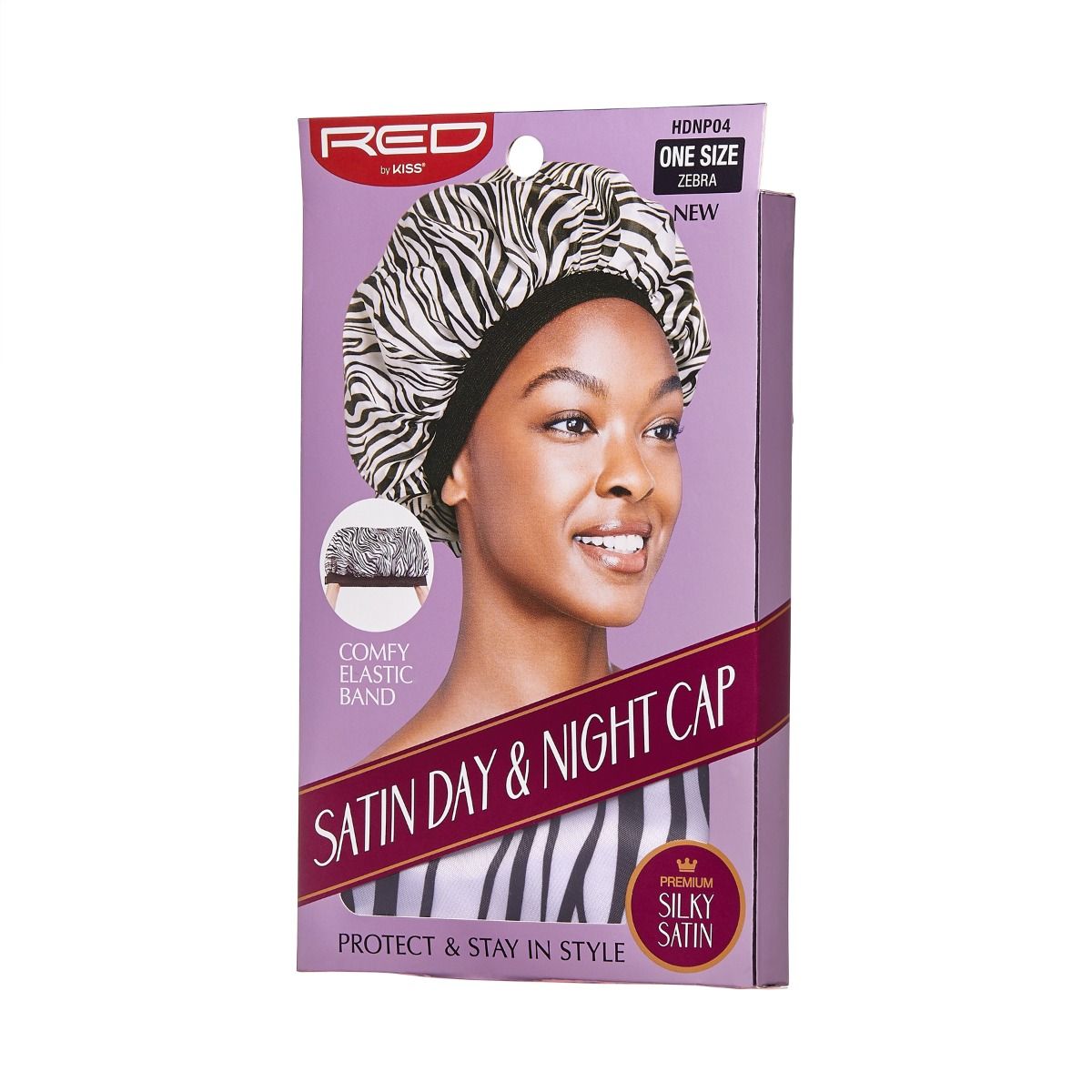 RED SATIN DAY&NIGHT CAP CAP XL ZEBRA – Supreme Hair & Beauty