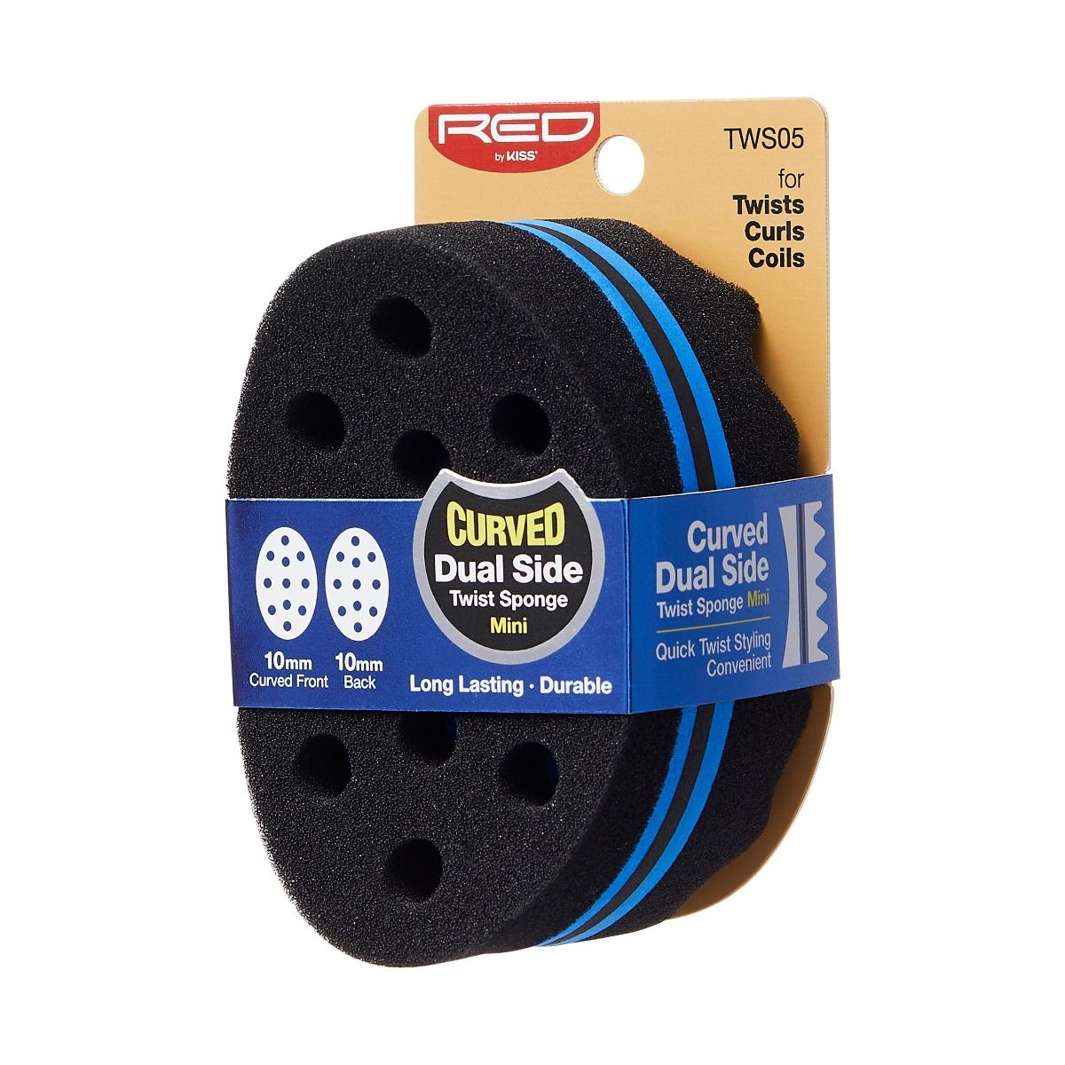 Curved Dual-Sided Twist Sponge- Mini Size [TWS05] – Supreme Hair & Beauty